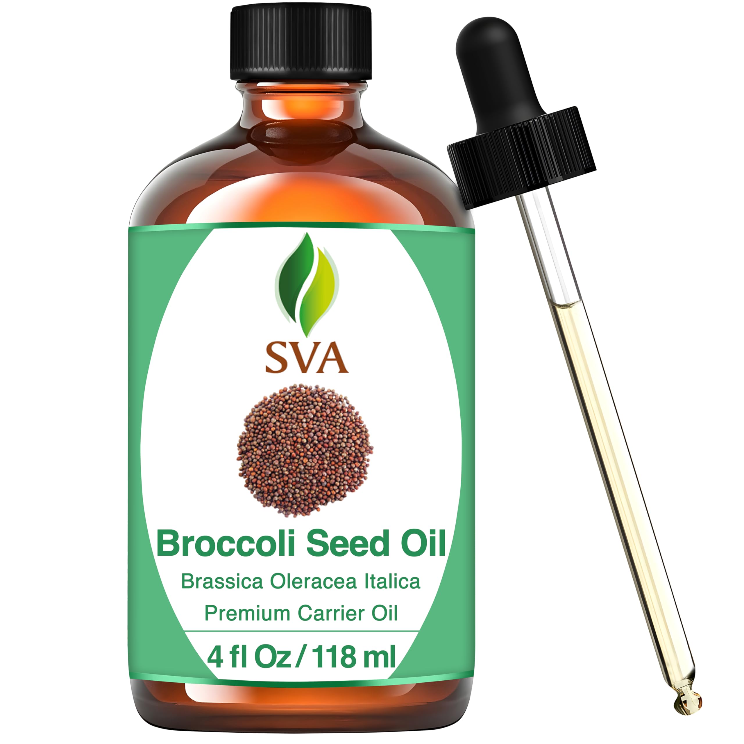 Amazon.com: SVA Broccoli Seed Oil - 4 Fl Oz – 100% Natural Cold Pressed ...