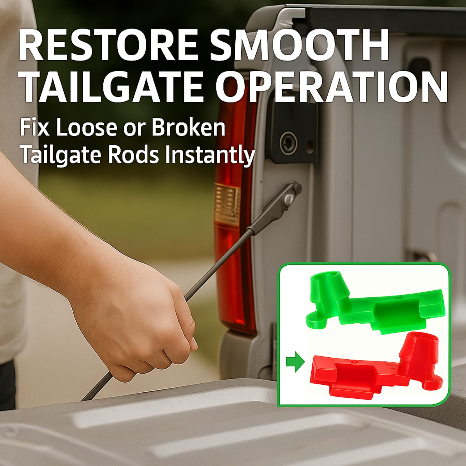 Snapklik.com : Tailgate Handle Rod Clip Set (5 Pairs) Left And Right ...