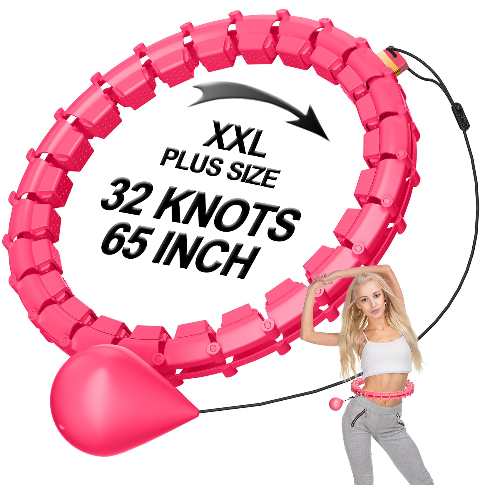 Snapklik.com : Plus Size Silent Weighted Hula Infinity Fitness ...