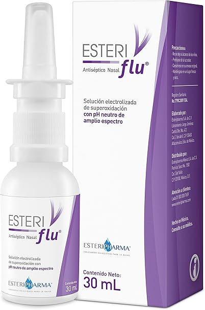 Esteriflu Adulto, Solución Nasal, Limpia e Hidrata, Spray de 30ml ...