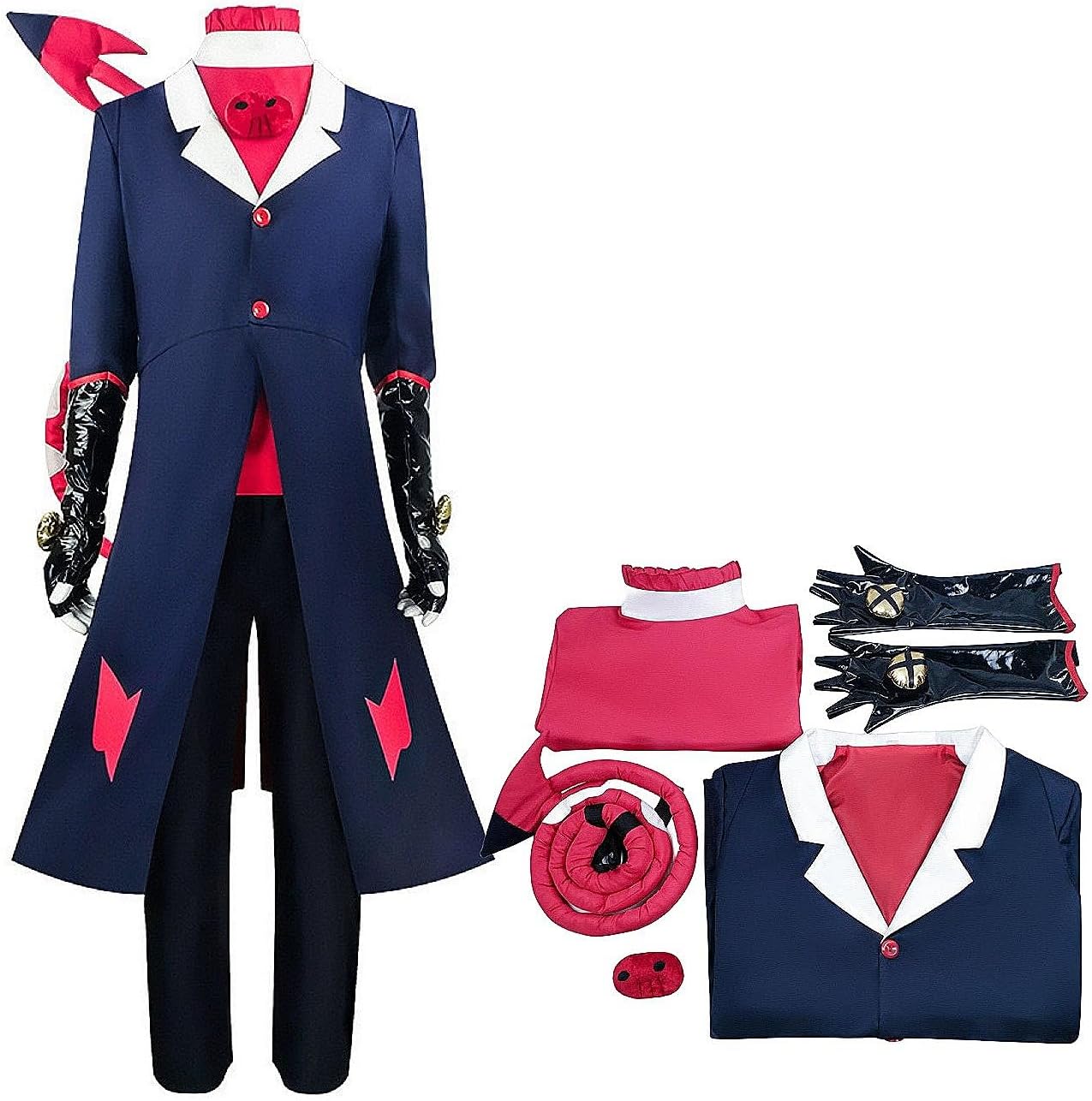 Amazon.com: EBOBO Helluva Boss Blitzo Cosplay Costume, Hazbin Hotel ...