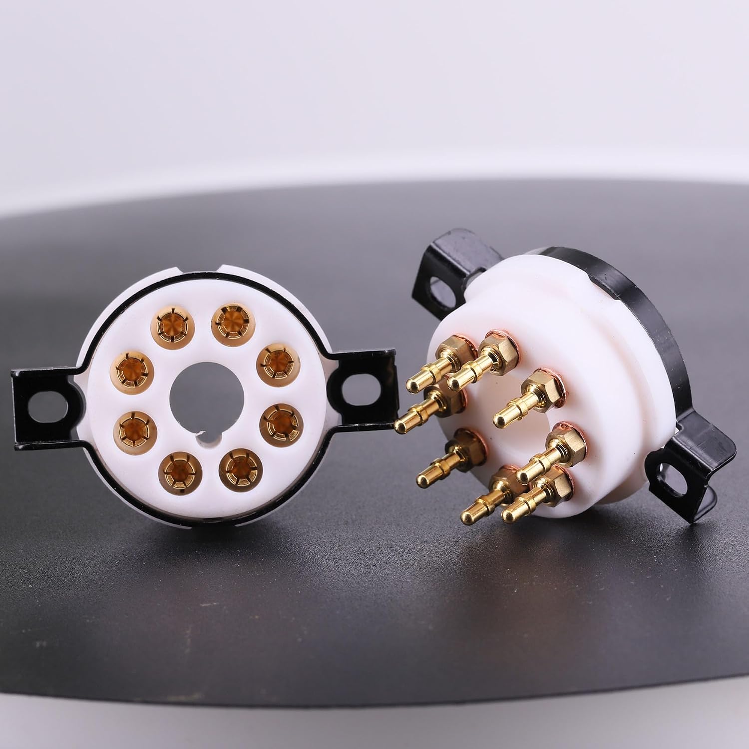 Amazon.com: 2PCS EIZZ 8PIN Octal Tube Socket PTFE Valve Base For 6SN7 ...