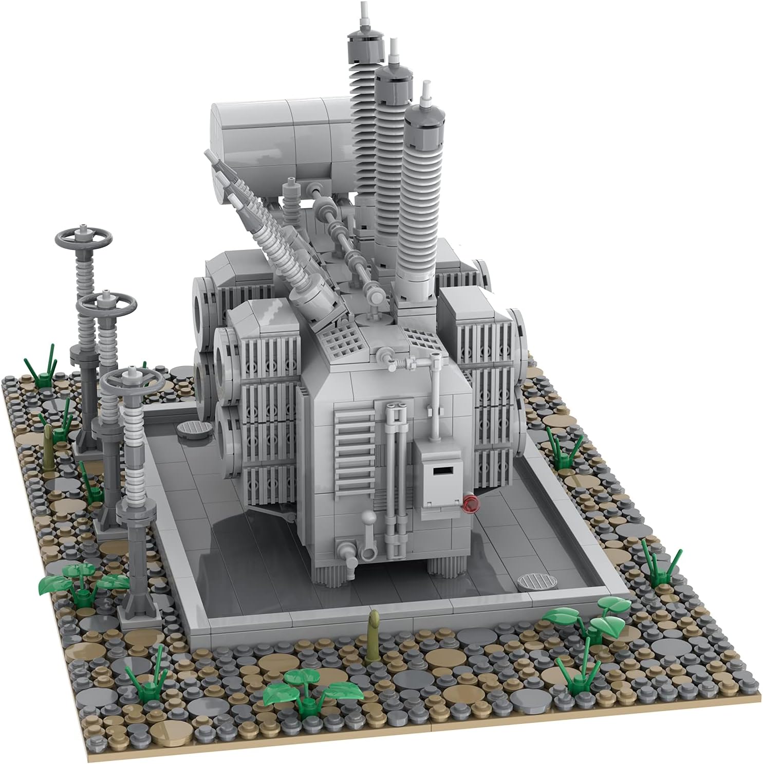 Buy PHYNEDI Simulation High Voltage Transformer Bricks Model Compatible ...