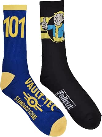 Amazon.com: Fallout 4 Men's Crew Sock 2 Pack : Clothing, Shoes & Jewelry