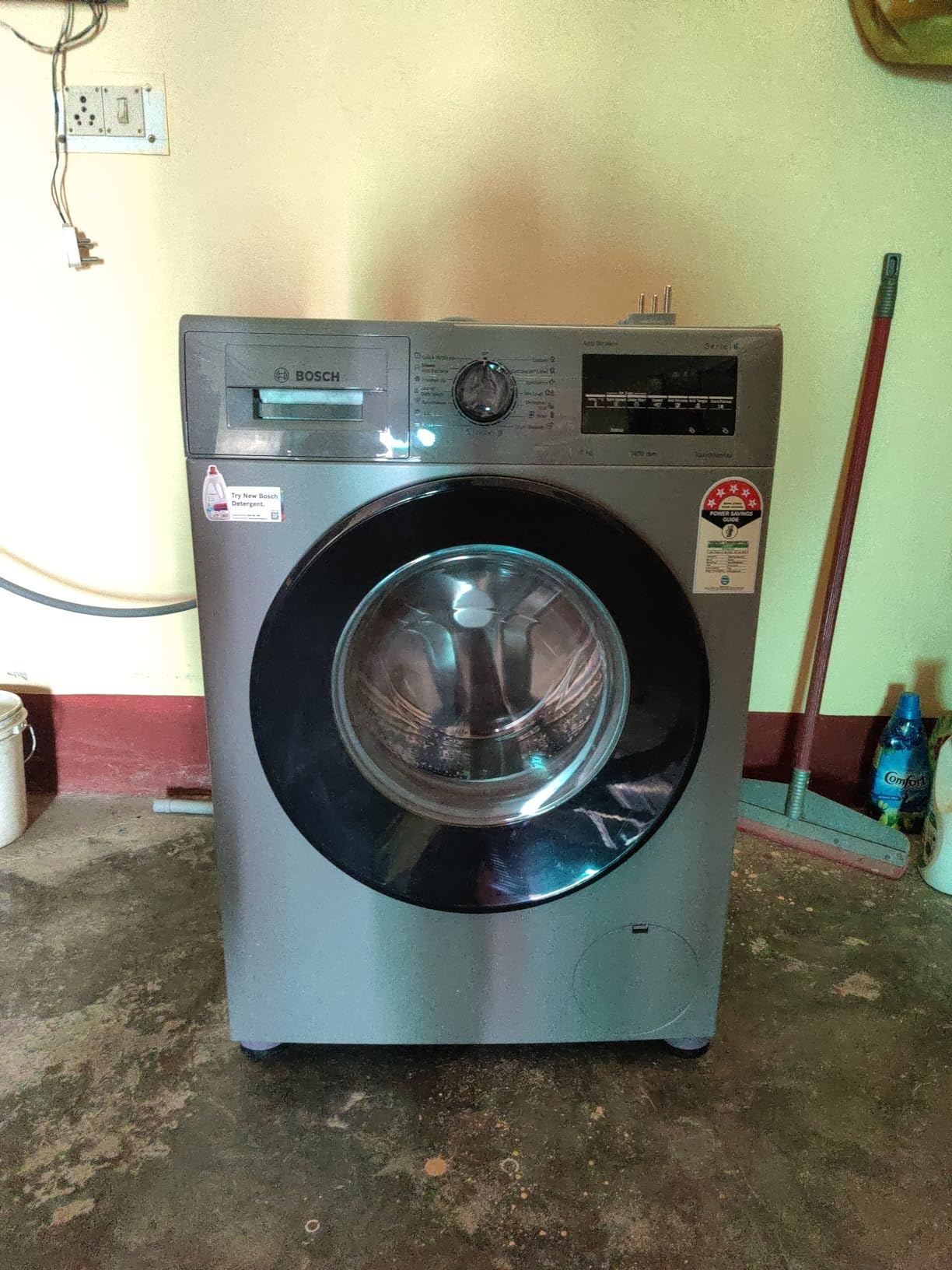 Bosch 9kg 5 Star Anti Stain & AI Active Water Plus Fully Automatic ...