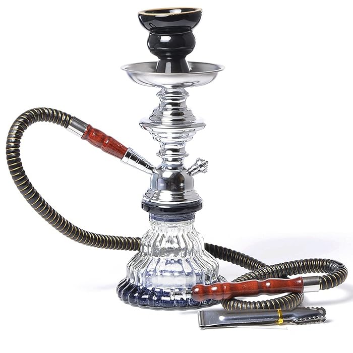 Buy Shisha Set Hookah Complete Set, Portable Mini Hookah Glass Vase ...