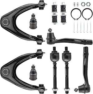 Amazon.com: Torchbeam 10Pcs Front Upper Control Arms, Suspension Kit ...