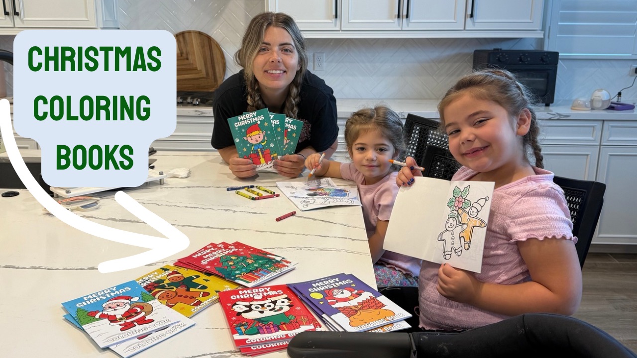 Watch Our Review of Christmas Coloring Books for Kids on Amazon Live