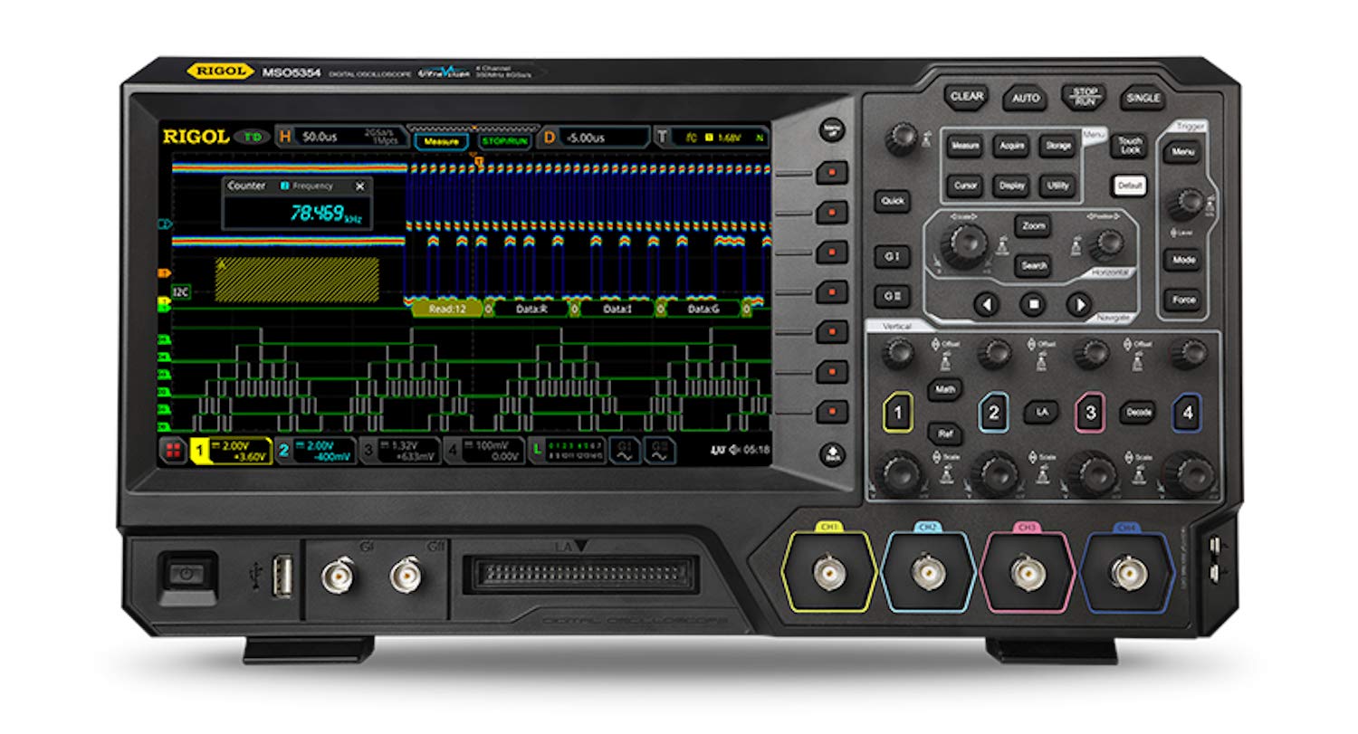 Buy RIGOL MSO5104 100 MHz Mixed Signal Oscillo with 4 Analog Channels ...