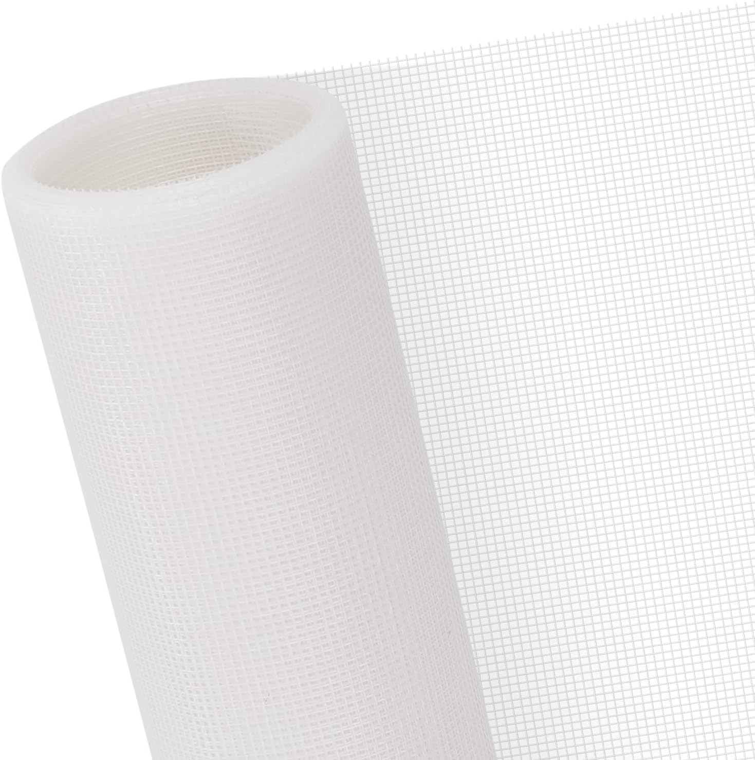 Replacement White Fiberglass Window Screen Mesh Roll for Windows ...