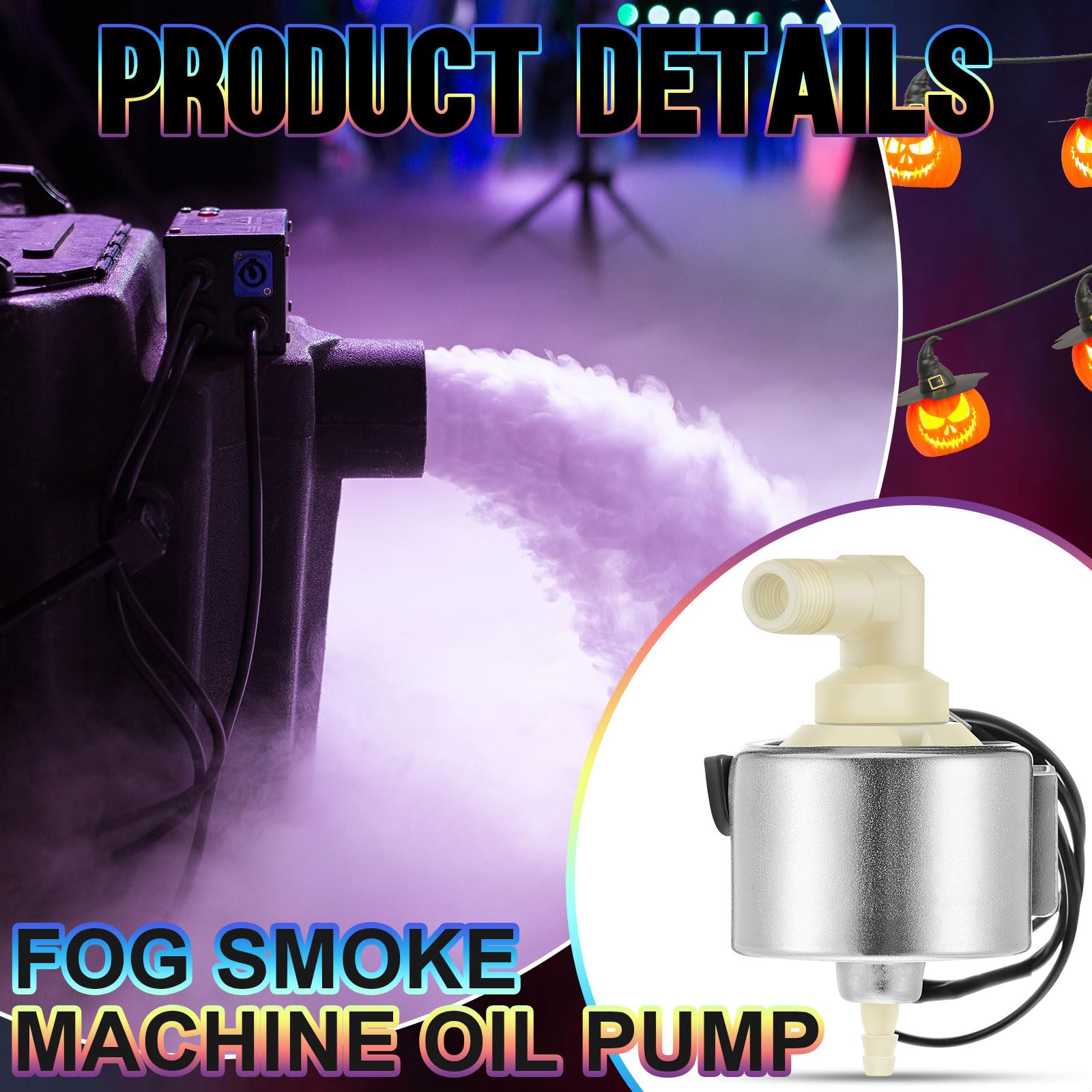 Snapklik.com : Riakrum 2 Pcs Fog Machine Oil Pump Fog Machine Pump ...