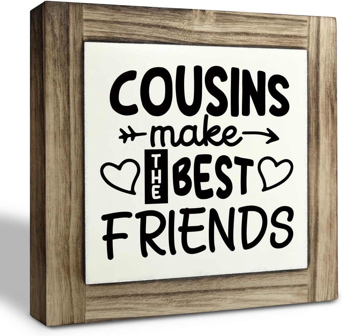 Amazon.com: Gift for Cousins, Cousin Decor Sign, Box Wood Plaques Desk ...