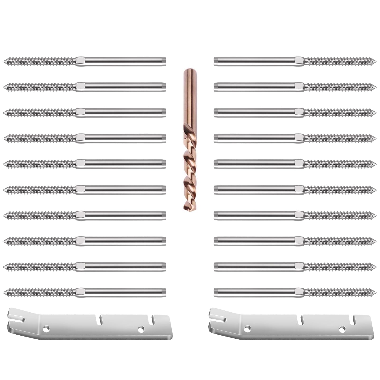 Snapklik.com : BLIKA 20 Pack 3/16" Swage Lag Screws Left & Right