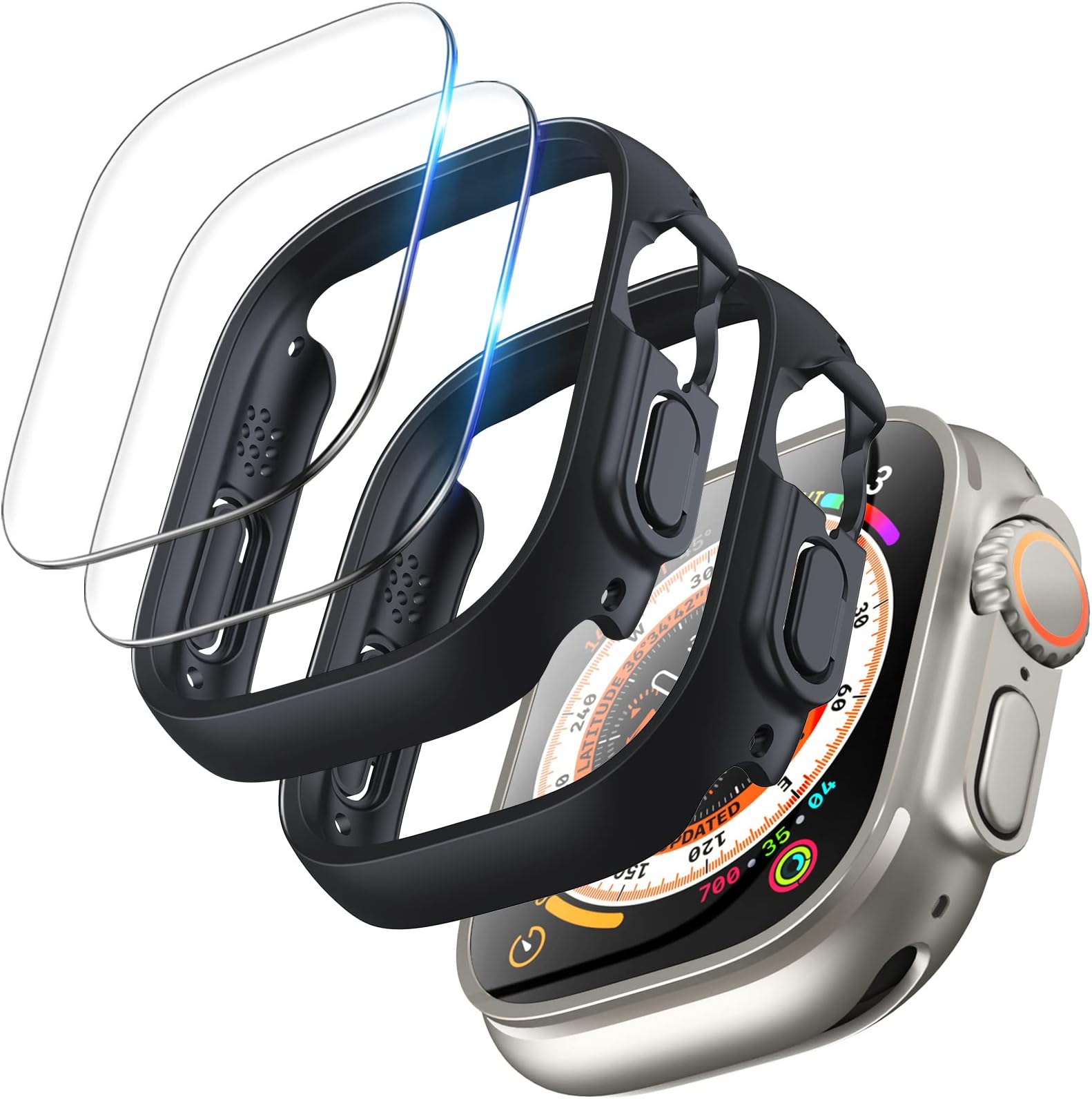 Amazon.com: ESR Funda para Apple Watch Ultra 2/1 con protector de ...