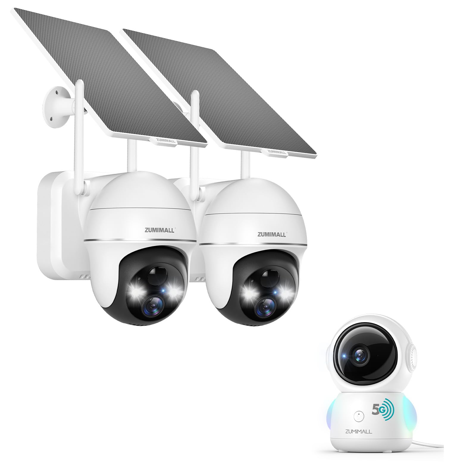 Amazon.com : ZUMIMALL 360° Indoor Security Camera, 3MP Baby Monitor ...