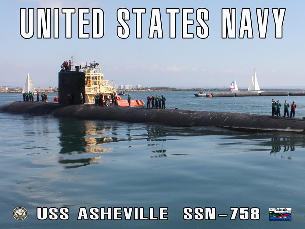 Amazon.com: Submarine Poster USS Asheville Posters (SUB25): Posters ...