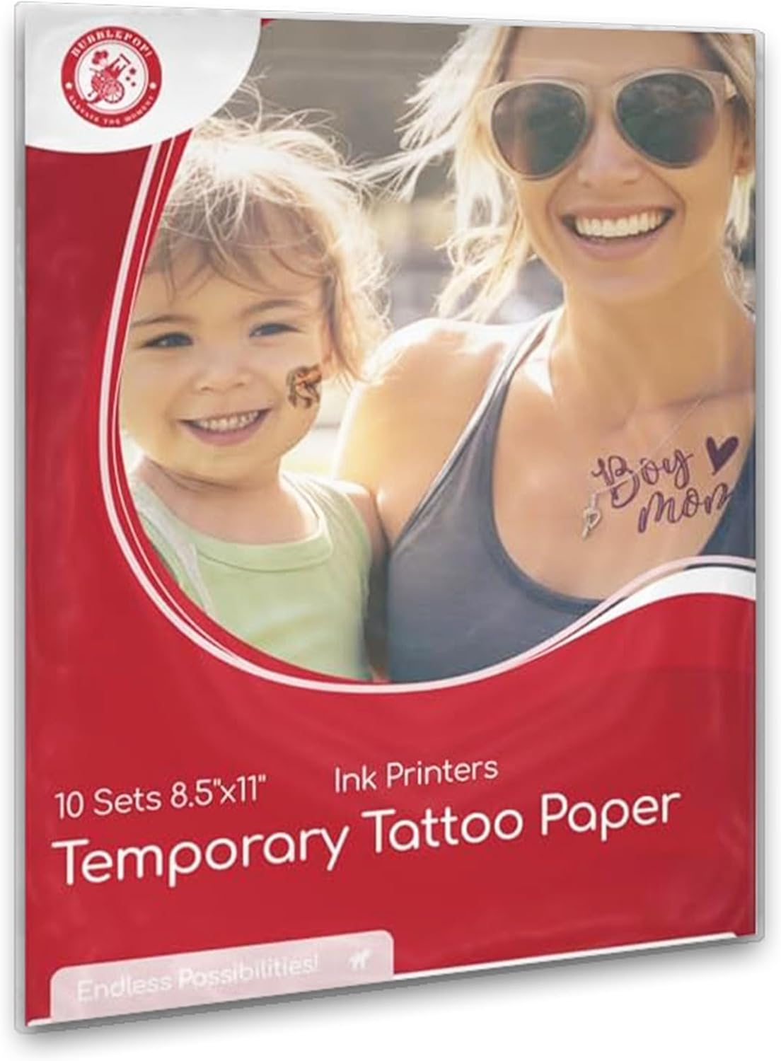 Amazon.com: BubblePop! - Temporary Tattoo Paper for INKJET, Temporary ...