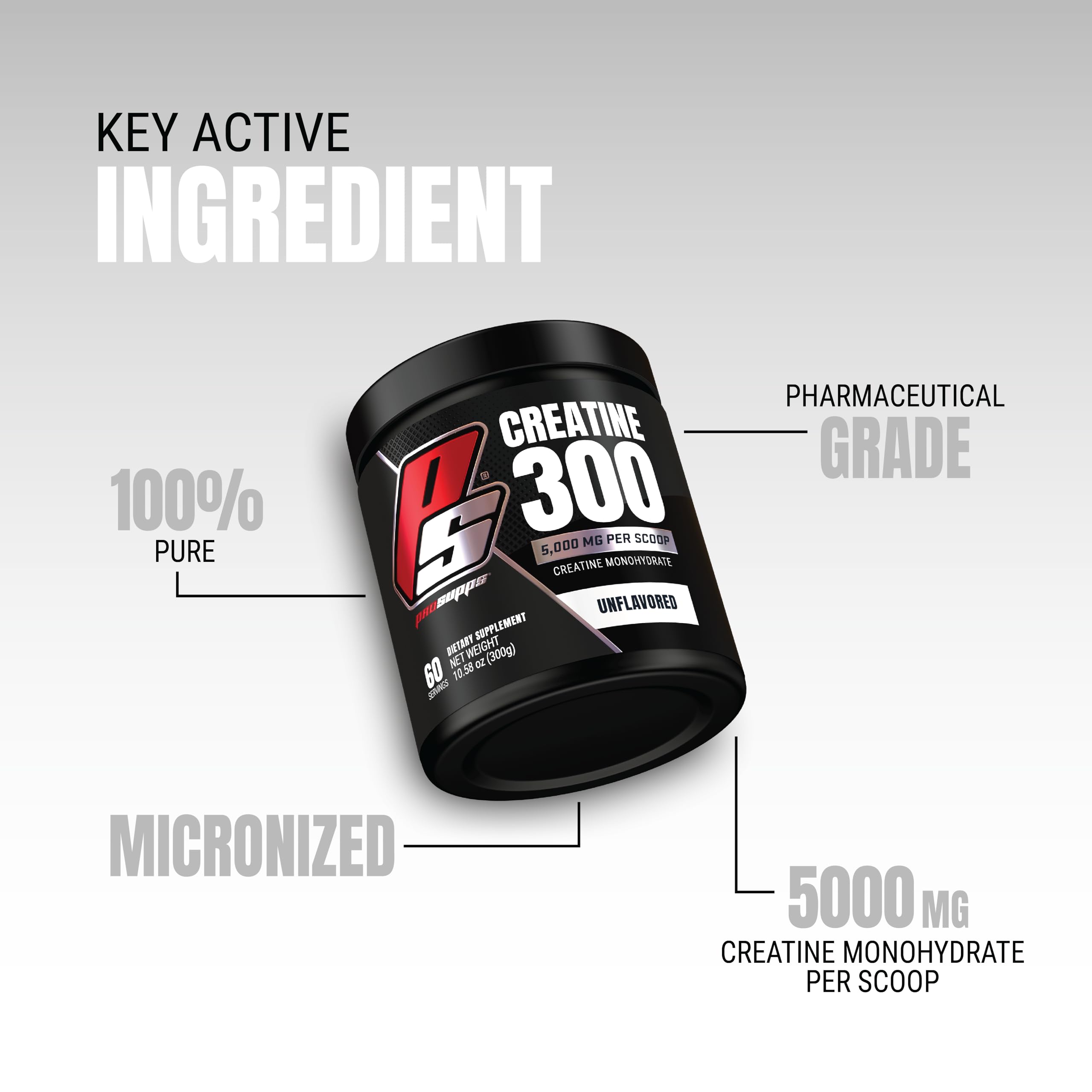 Snapklik.com : Creatine 300, 100% Pharmaceutical Grade Micronized 5 ...
