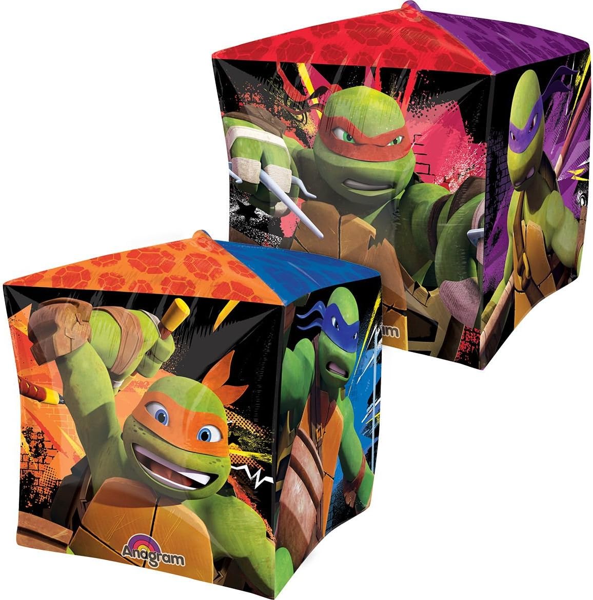 amscan Cubez Teenage Mutant Ninja Turtles Foil Balloon : Amazon.co.uk ...