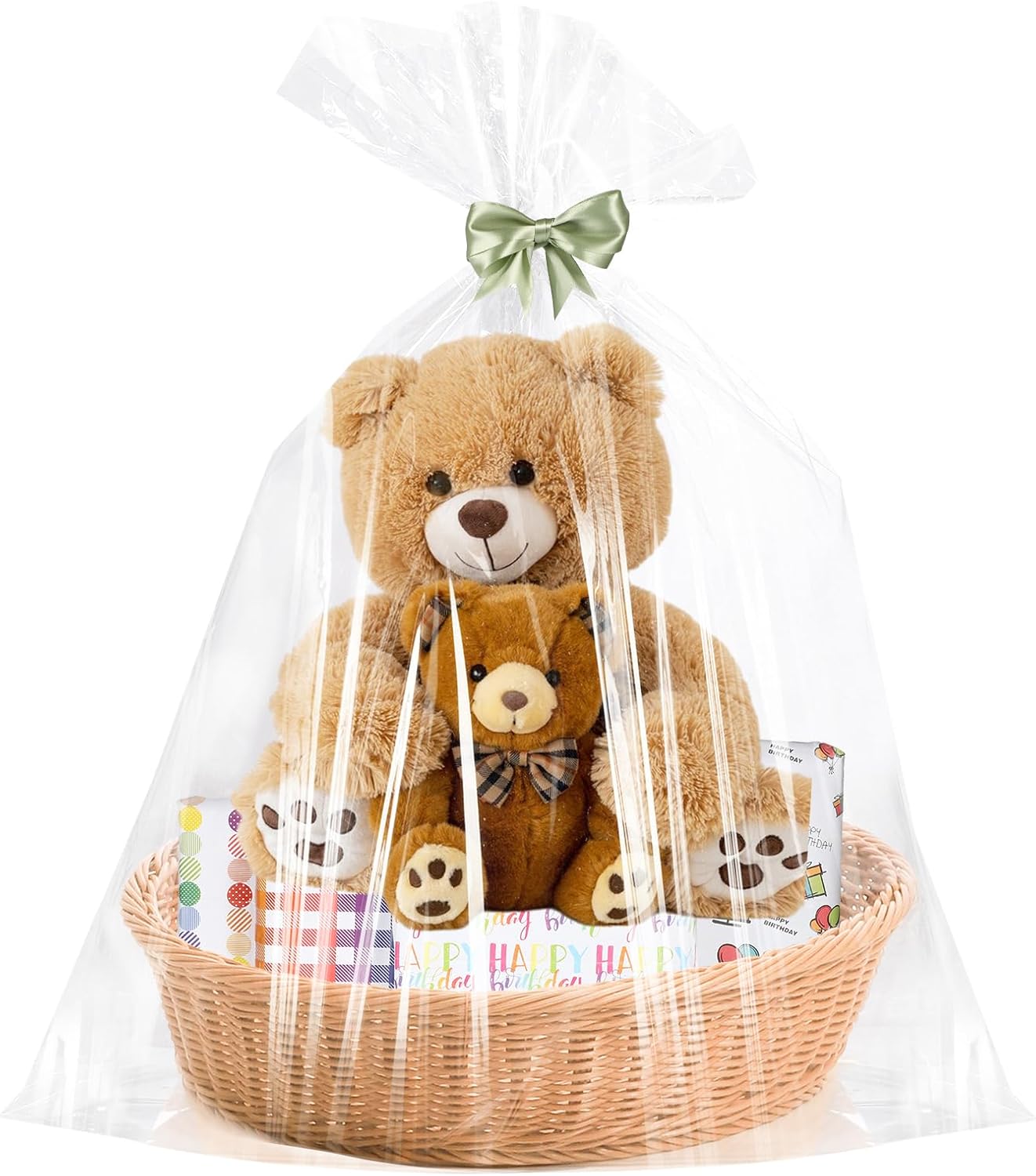 Amazon.com: 6PCS Extra Large Cellophane Gift Bags 40x50 Inch Clear ...