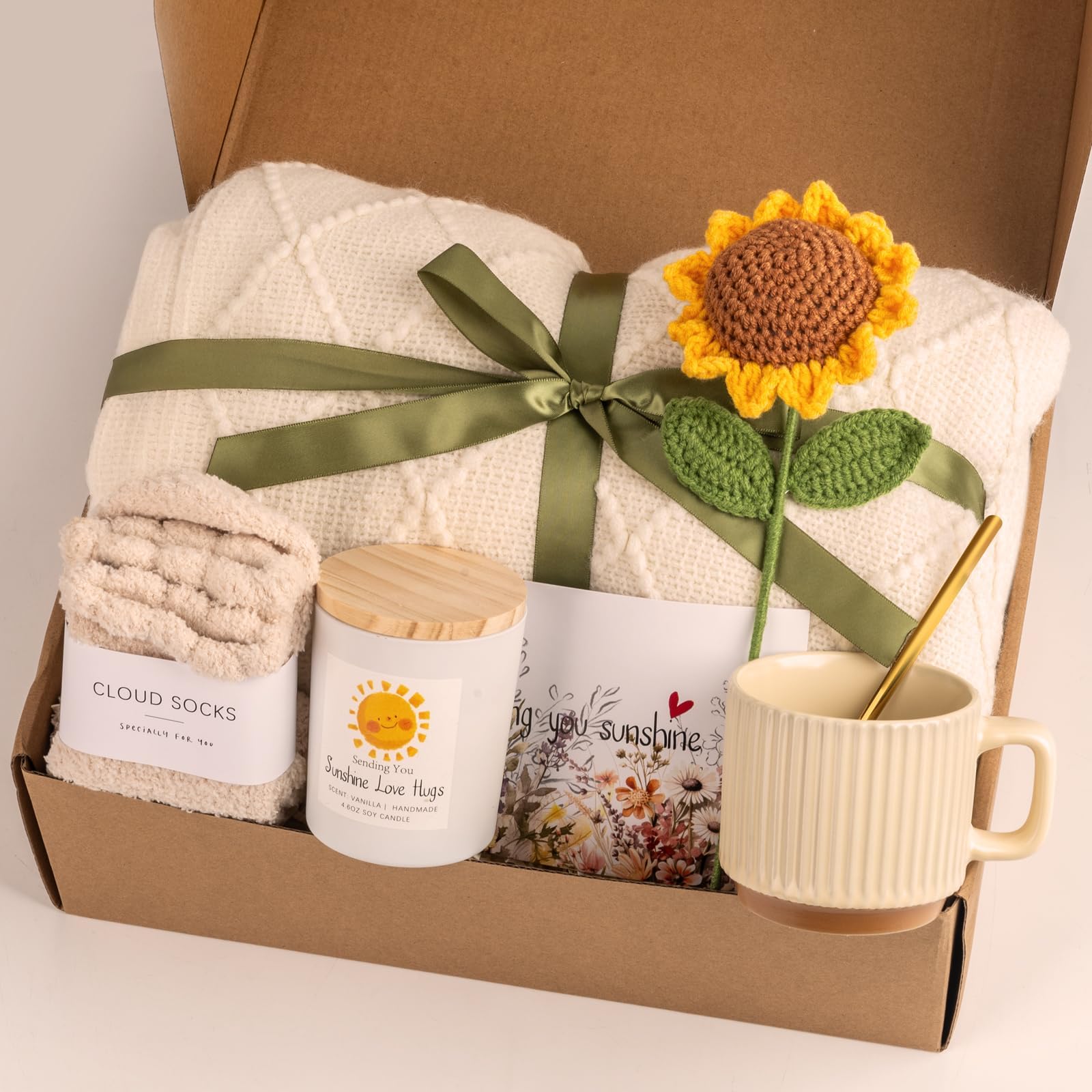 Amazon.com: Birthday Gift Basket for Women, Self Care Gifts Get Well ...