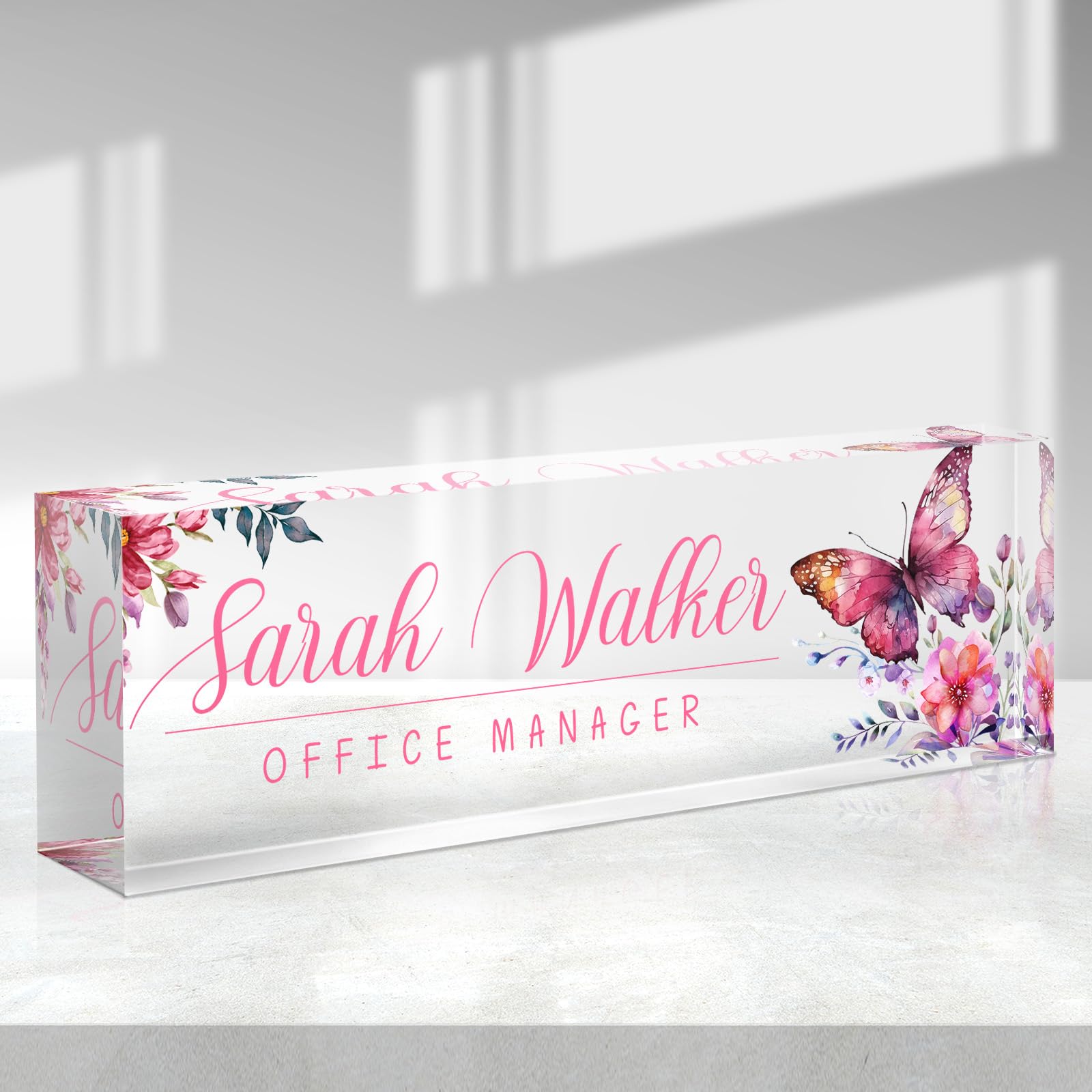 Amazon.com: Custom Name Plate for Desk - Desk Name Plate Personalized ...