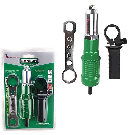 Malfah Electric Riveter Conversion Connector Attachment for Hand Drill ...
