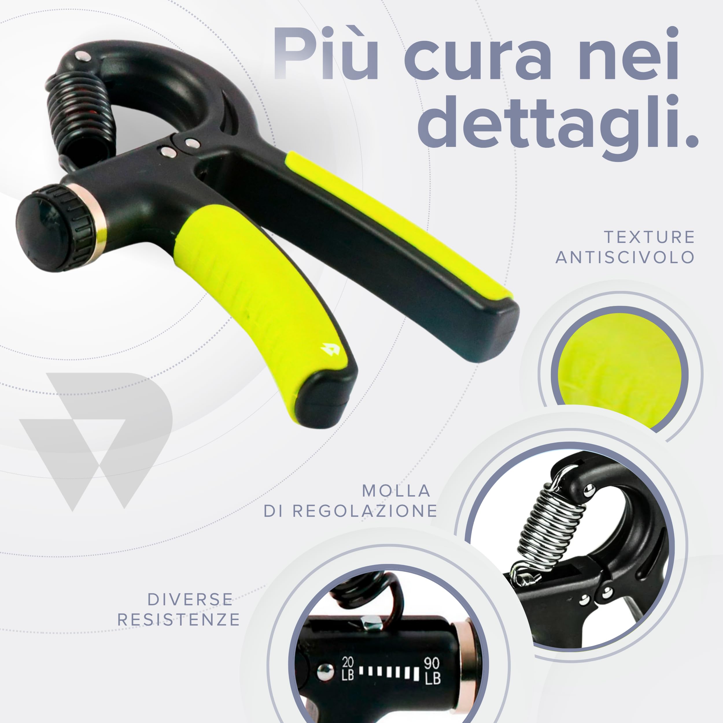 Potenziatore Avambracci Hand Gripper Regolabile Per Allenare Avambracci ...
