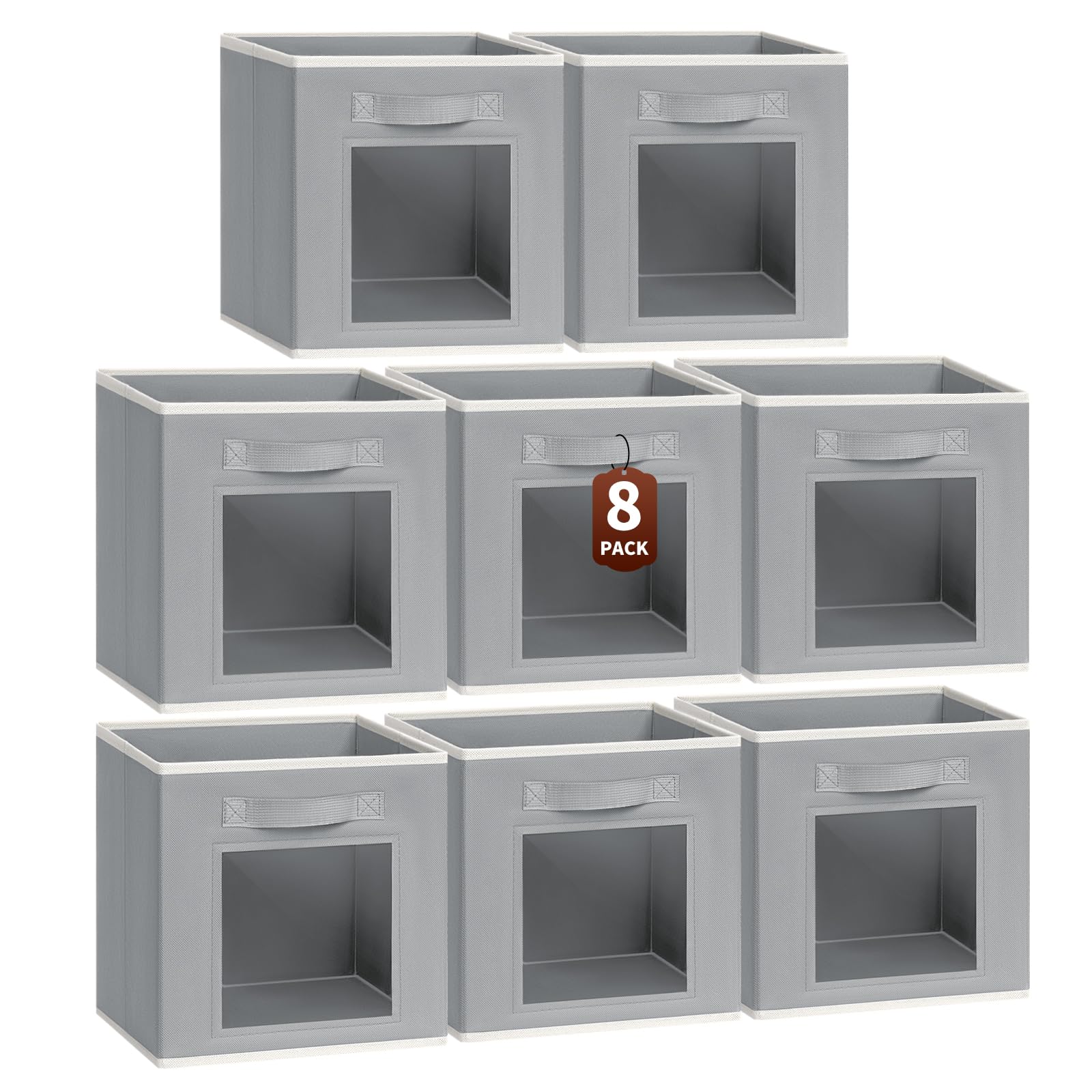 Amazon.com: Homsorout Bins for Closet Organization - Cubby Storage ...