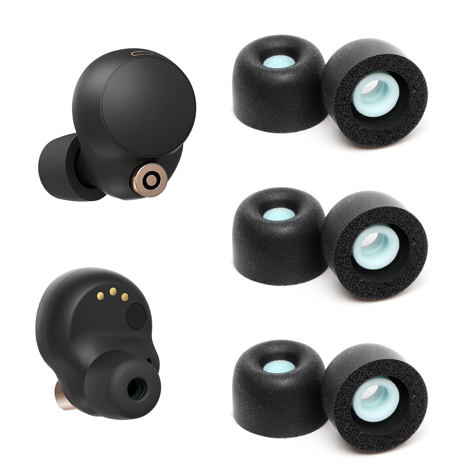 Amazon.com: 3 Pairs Memory Foam Eartips Ear Buds for Sony WF-1000XM4 ...