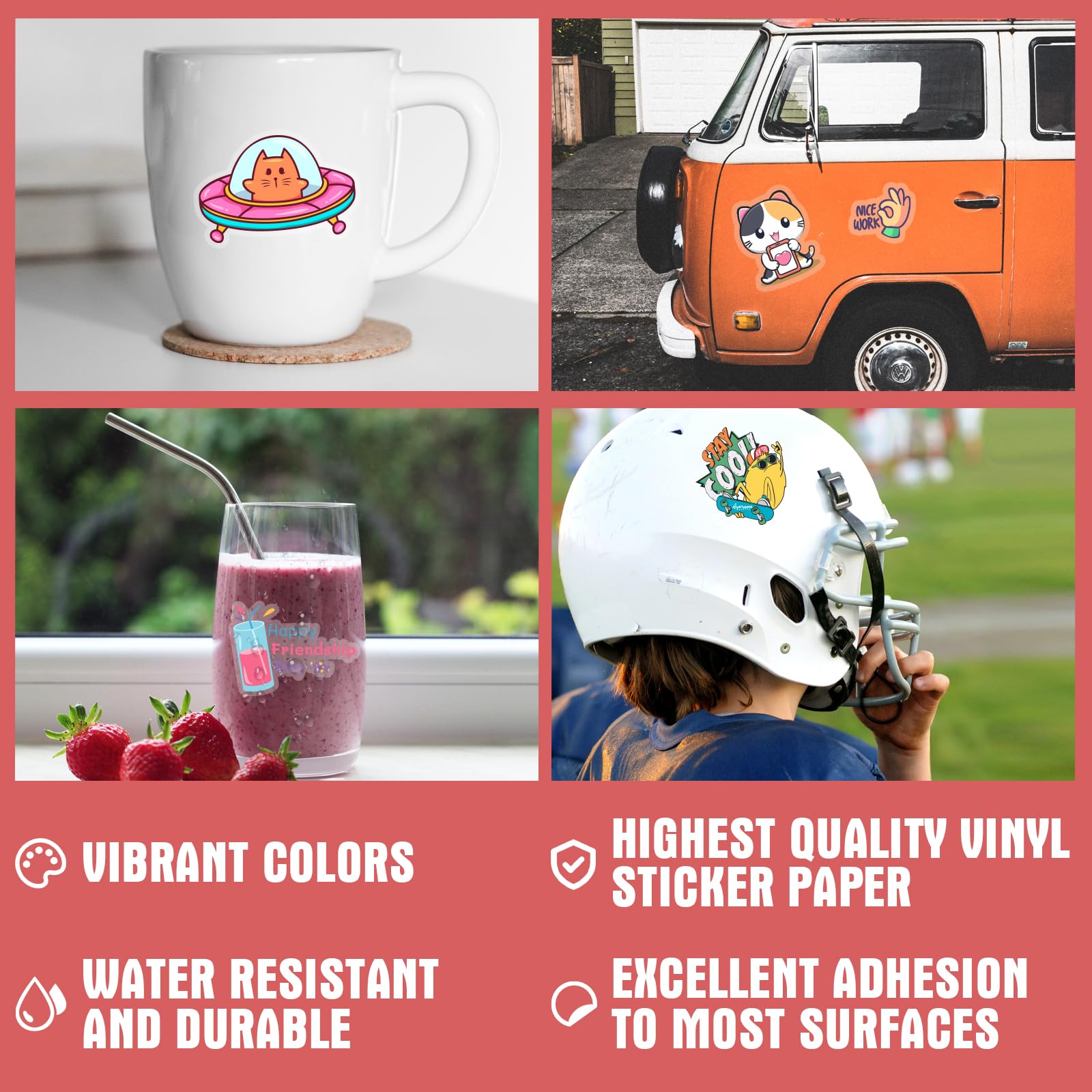 Snapklik.com : Sticker Paper Clear Printable Vinyl For Inkjet Printer ...
