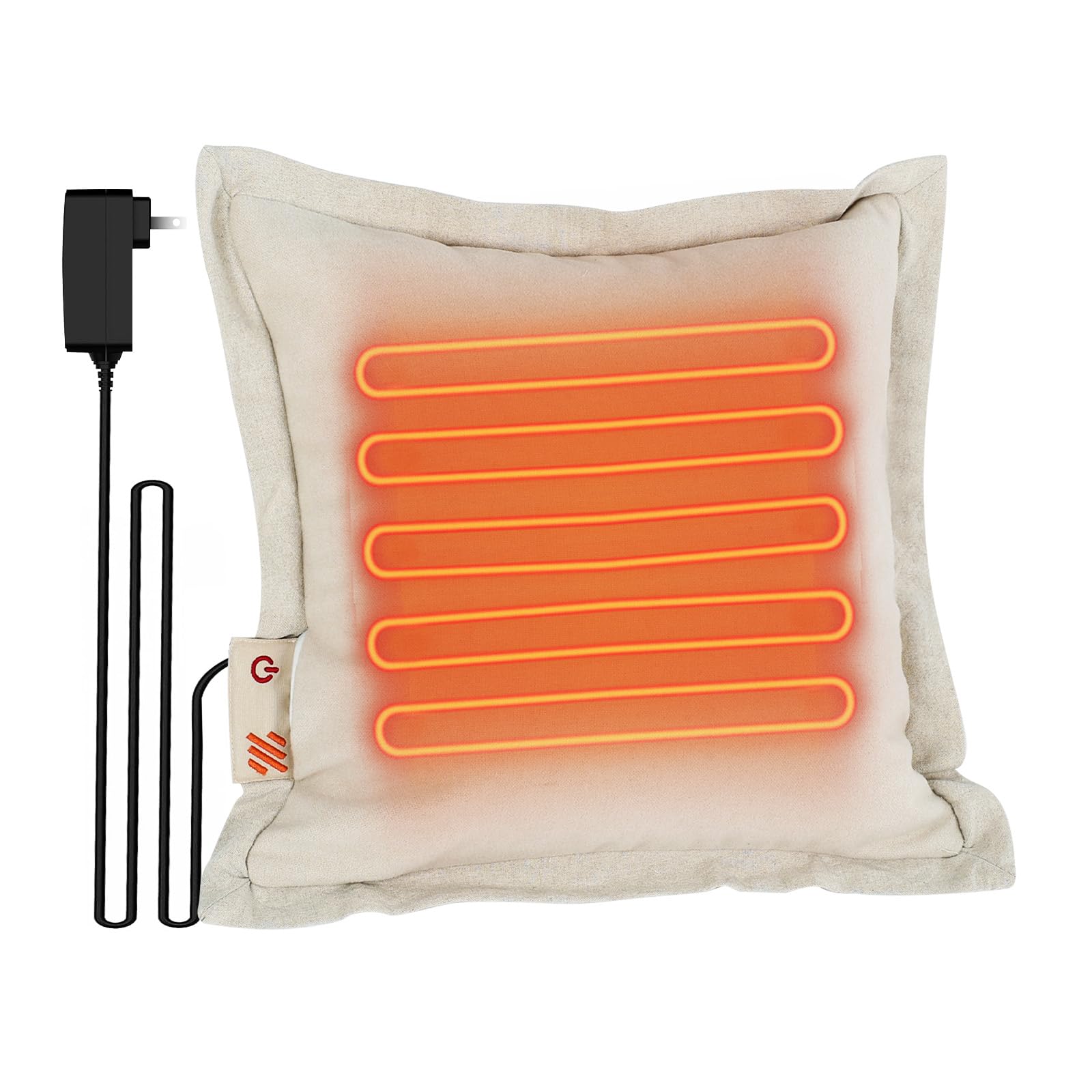 Syrinx Heated Pillow with 3 Temperature Setting-Soft Lumbar Support ...