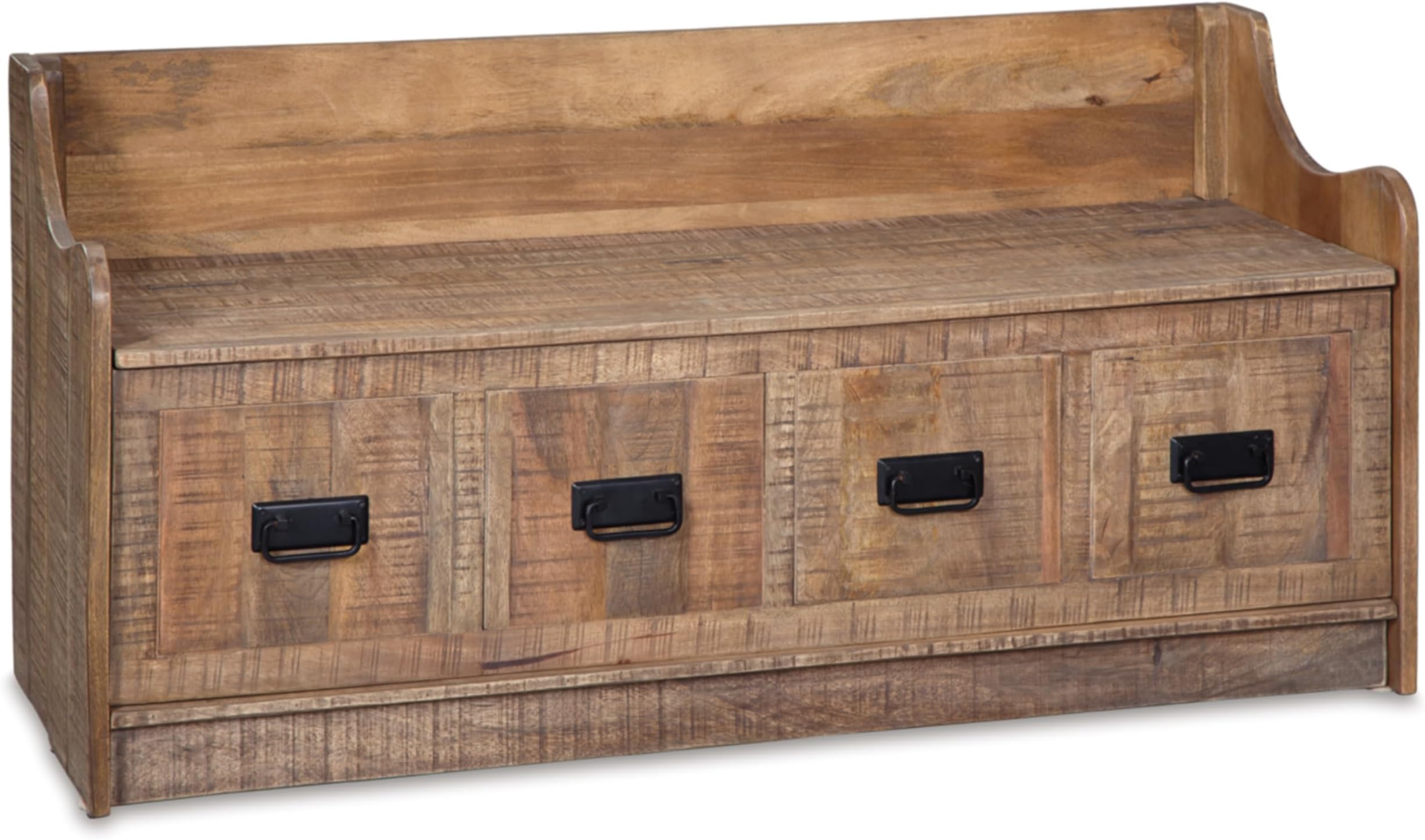Amazon.com: Modway Render 47" Wood Grain Storage Bench in Oak : Home ...