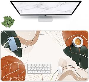 Amazon.com : Arttown Bohemian Green Leaves Mouse Pad Large Gaming Mouse ...