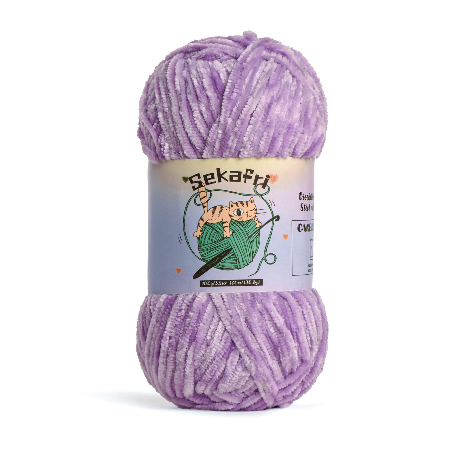 Amazon.com: Fuzzy Chenille Yarn for Crocheting, Fluffy Amigurumi ...