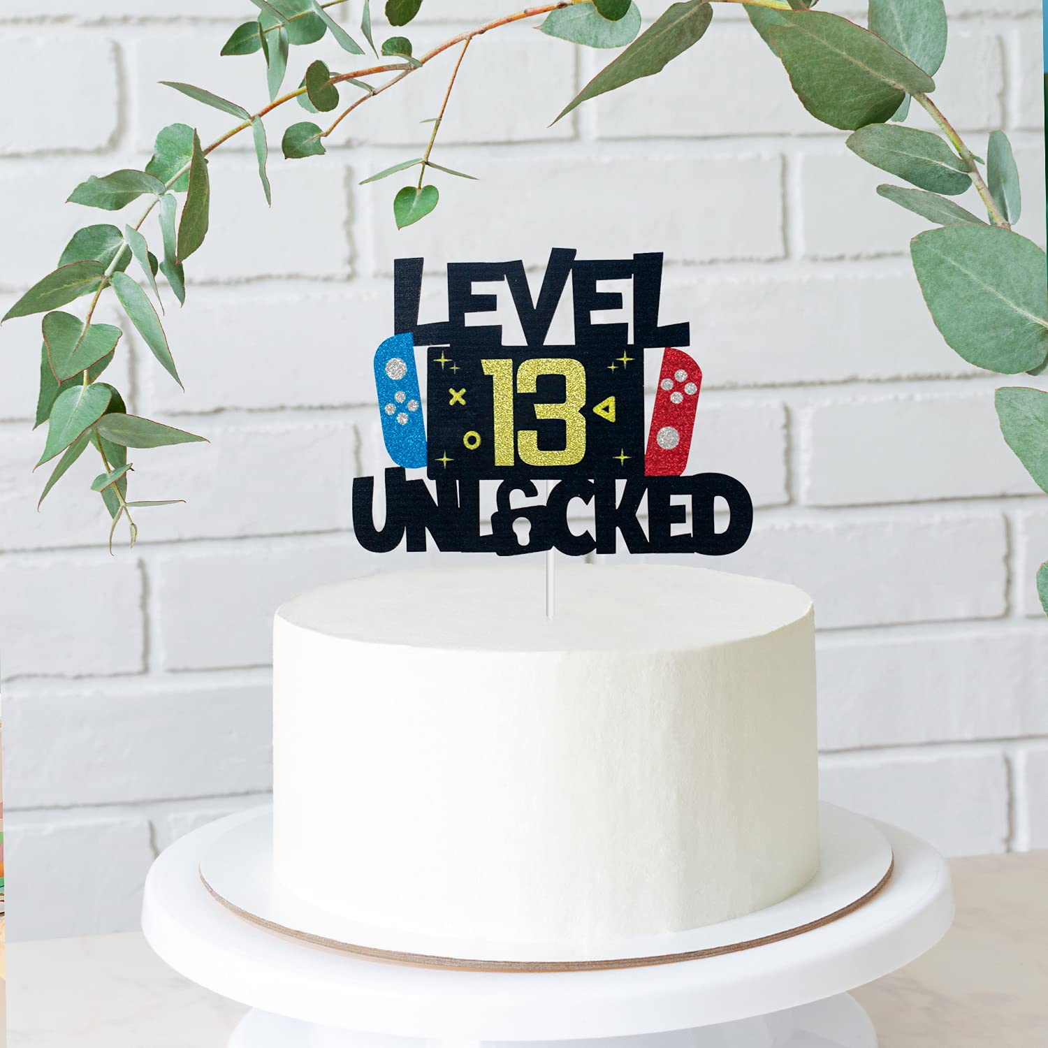 Snapklik.com : Level 13 Unlocked Video Game Cake Topper - Level ...