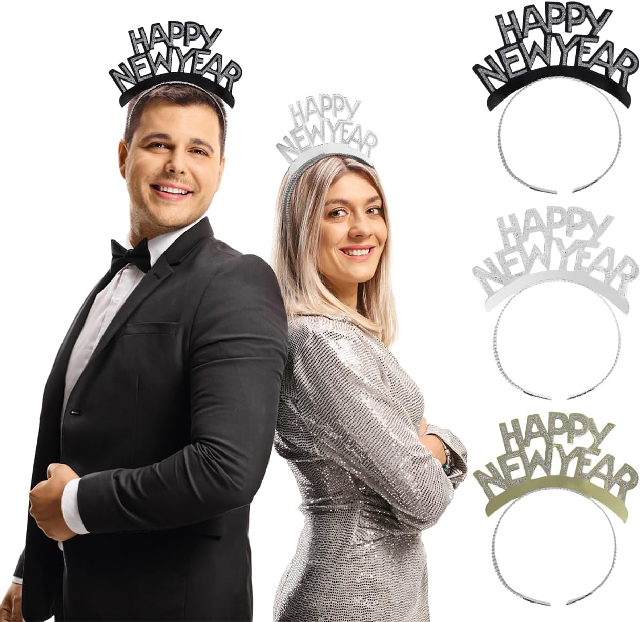 Amazon.com: xo, Fetti New Years Eve Headband - Fits Adult + Child - NYE ...