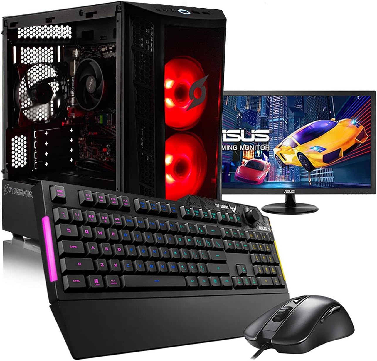 Stormforce Onyx Gaming PC Bundle - AMD Ryzen 5 4600G, Radeon Vega 7 ...