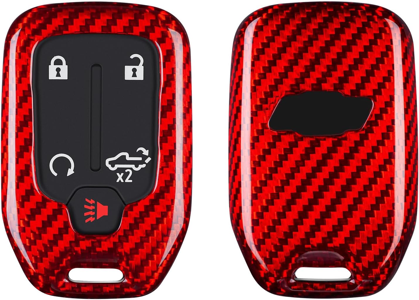 Amazon.com: Carbon Fiber Key Fob Case Cover Key Bag Holder Protection ...