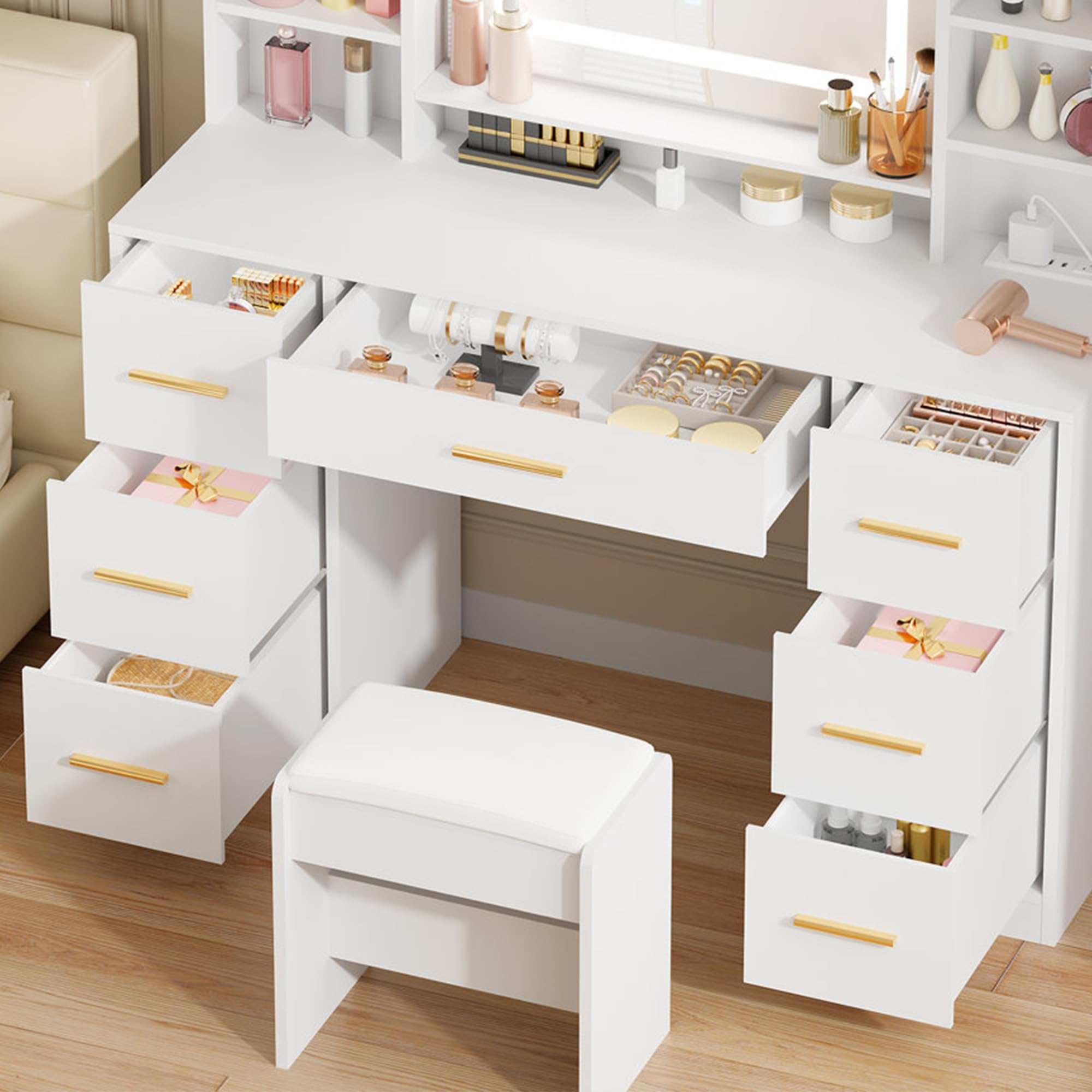 Snapklik.com : ANWBROAD Vanity Desk Table