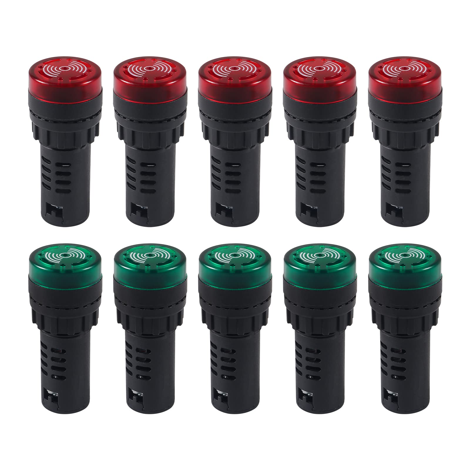 Amazon.com: DIANN 10pcs AC/DC 110V LED Buzzer Flash Alarm Signal ...