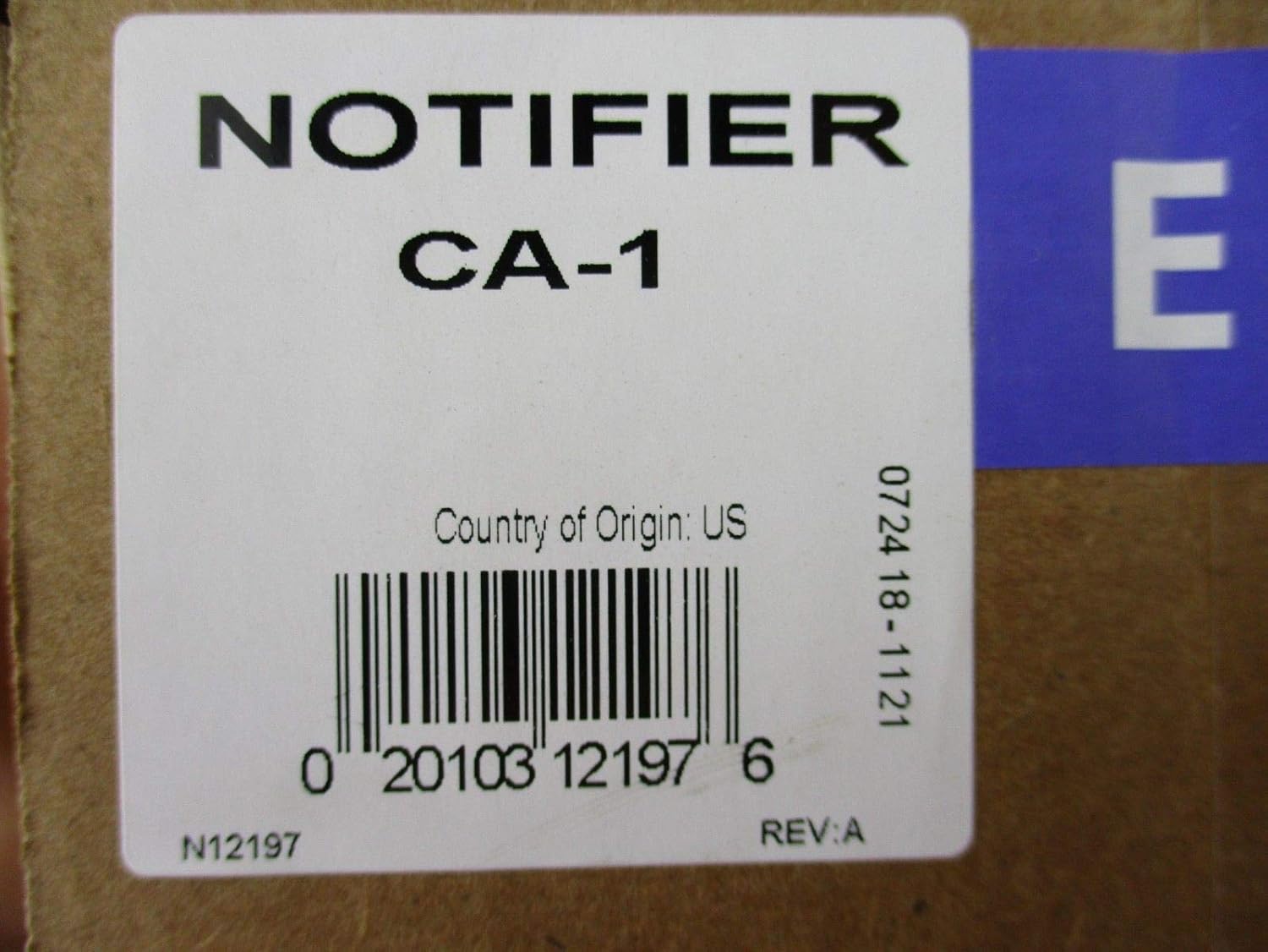 Notifier CA-1 - DVC Single Row Chassis - Amazon.com