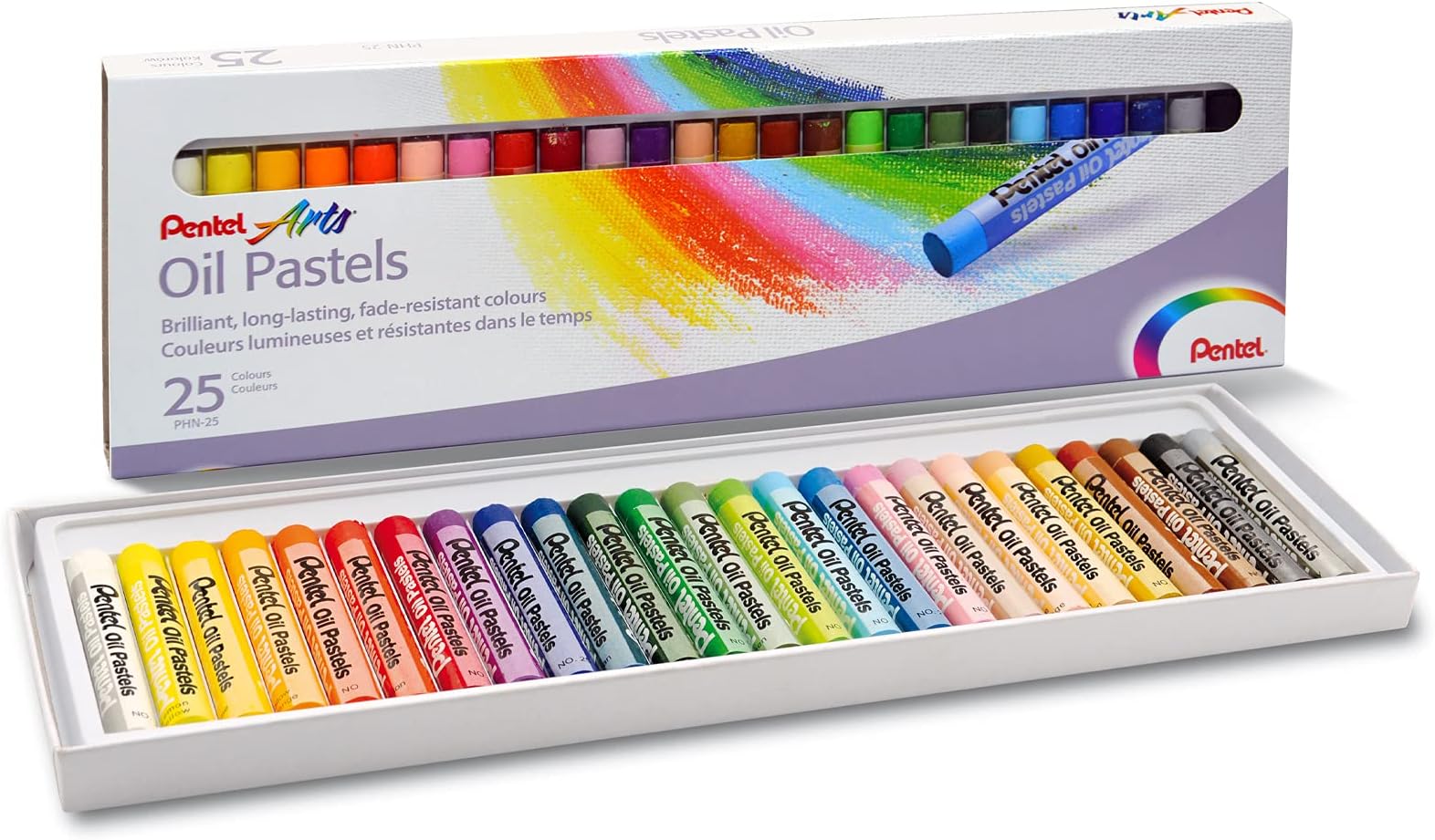 HELYZQ Lápiz de dibujo de 48 colores pastel al óleo para artistas ...