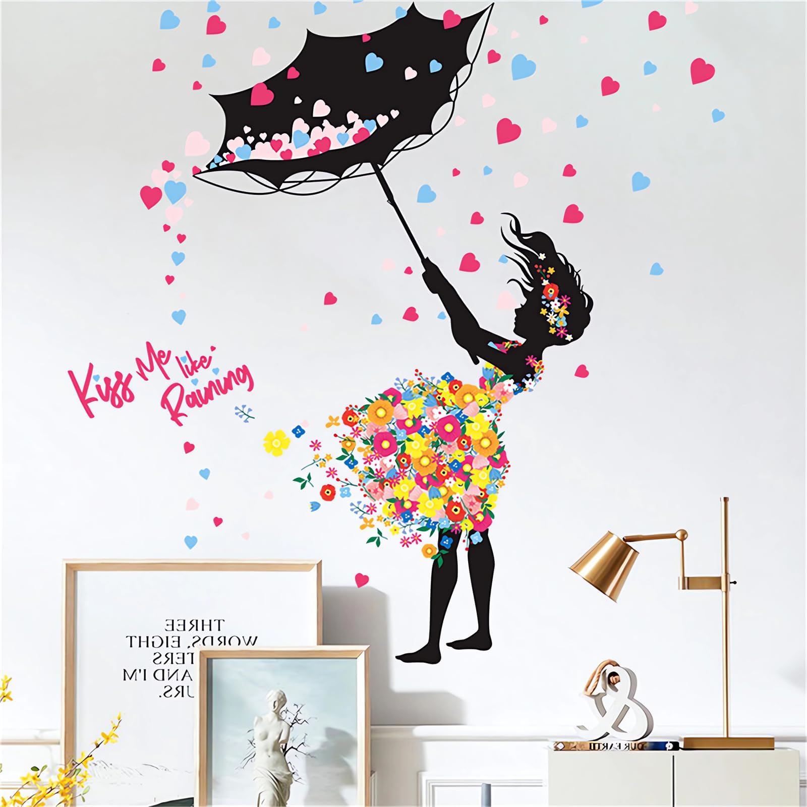 Amazon.com: DEKOSH Girl Wall Decals for Kids Room | Wall Art Stickers ...