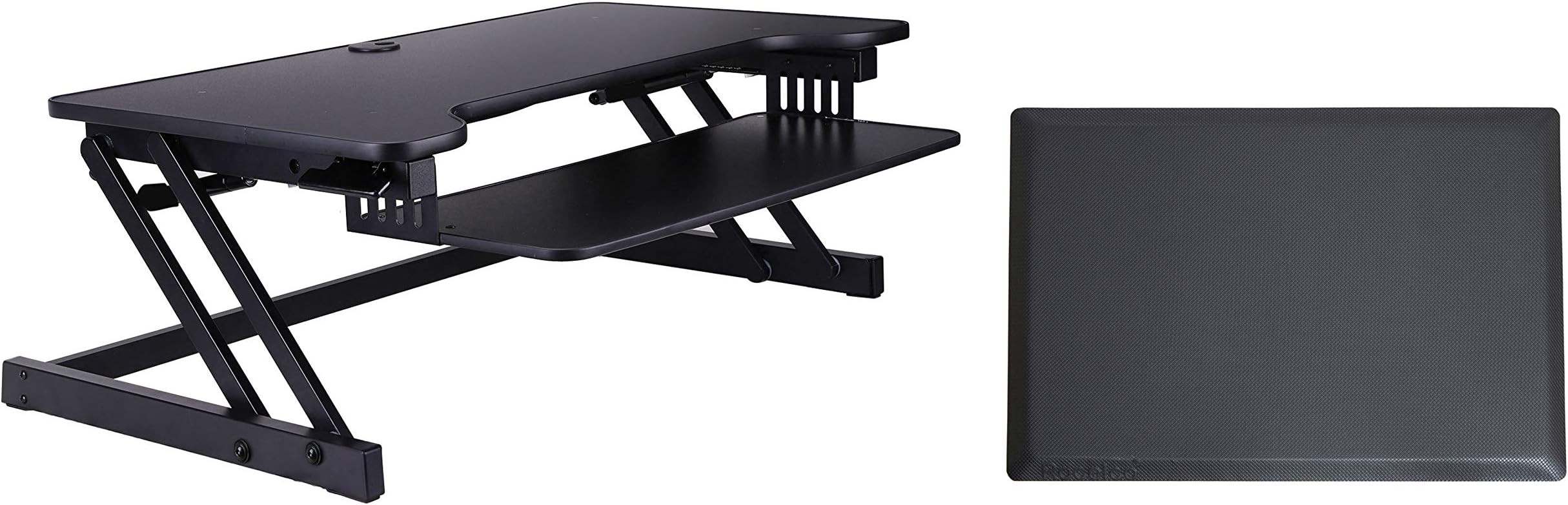 Rocelco 37.5" Deluxe Height Adjustable Standing Desk Converter with ...