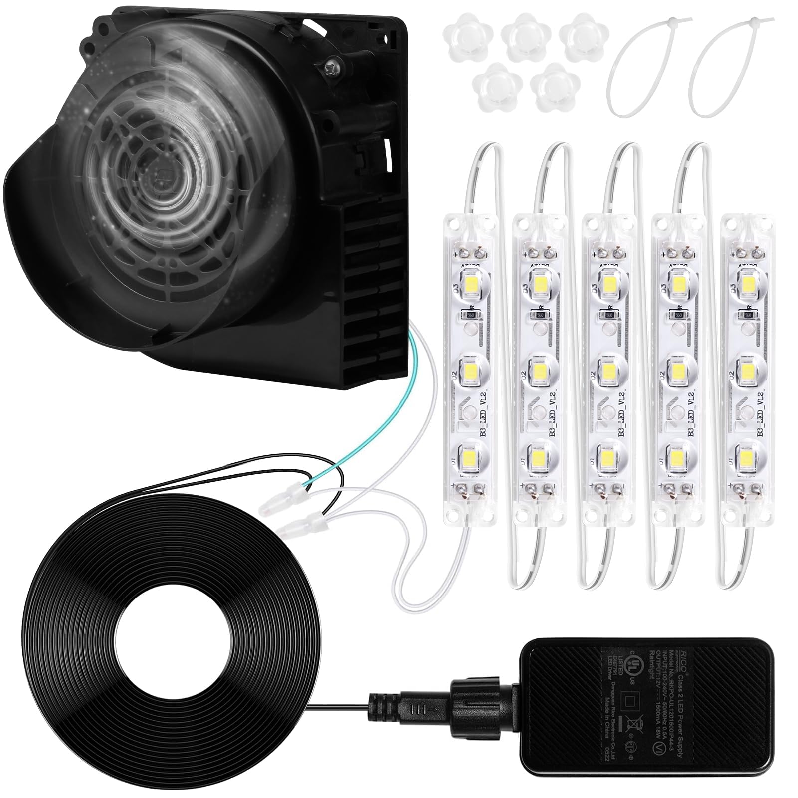 Amazon.com: Makevivi Inflatable Replacement Fan Blower - with 5 LED ...