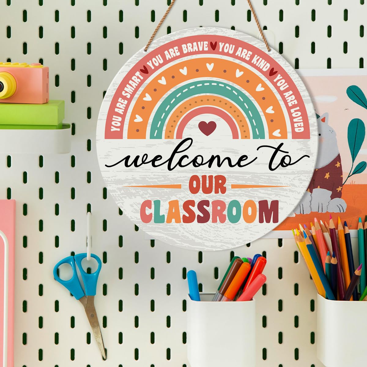 Teacher Name Sign Personalized Teacher Door Sign Teacher Welcome Sign ...