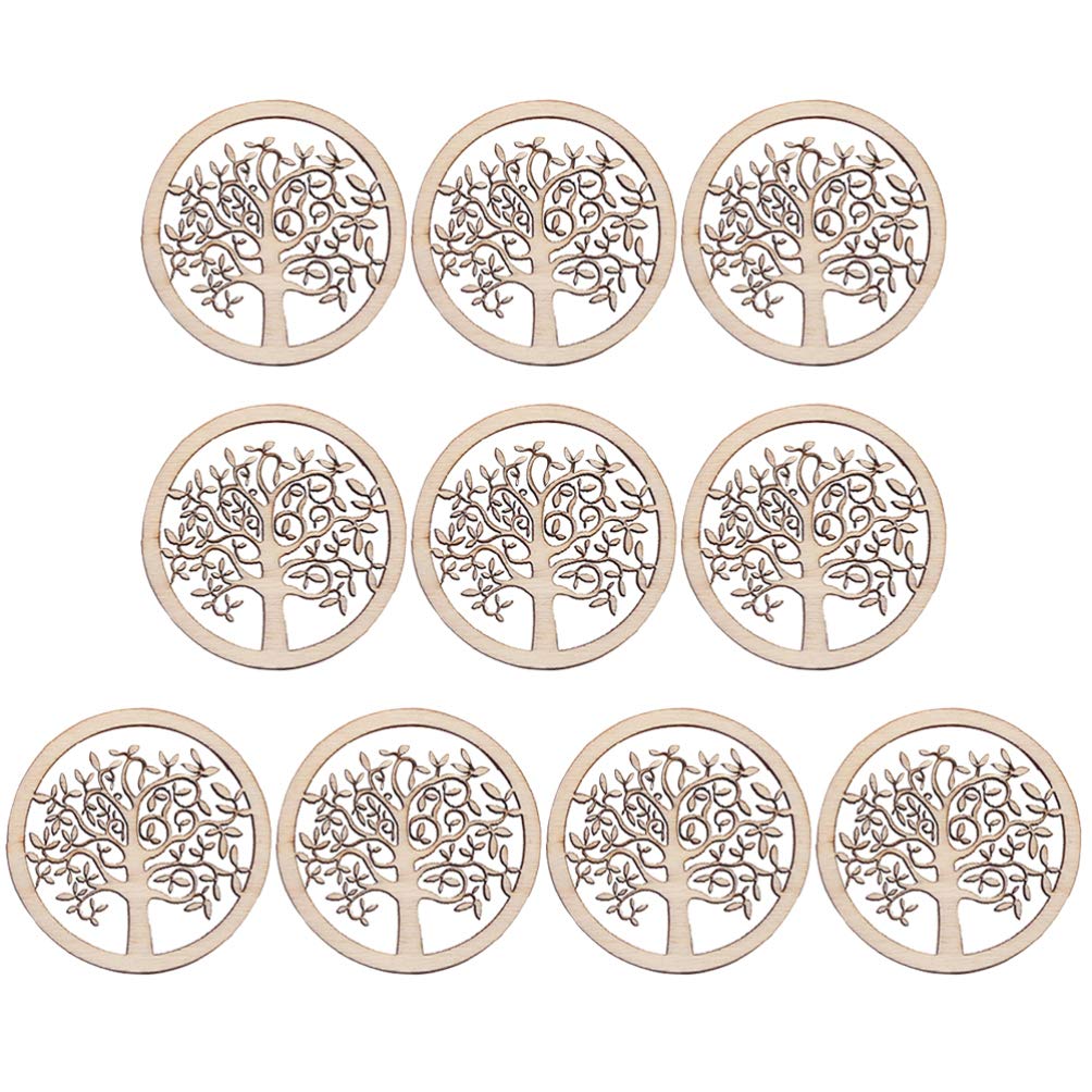 Amazon.com: Vintage Decor Wooden Tree Cutout Round Hollow Life Tree ...