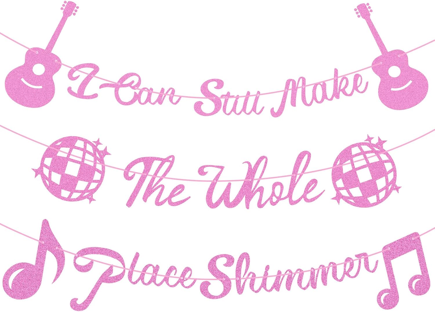 Amazon.com: Palksky Music Theme Banner Party Decorations, Music Lyrics ...