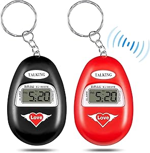 English Language Talking Key Chain Clock Big Voice with Alarm Talking ...